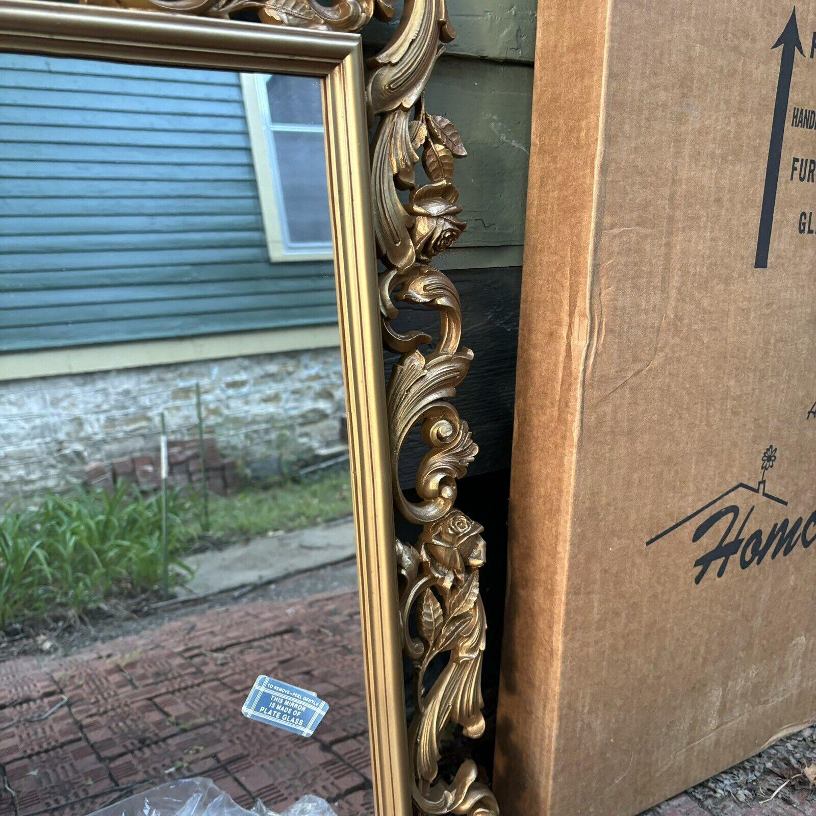 Vintage Ornate HOMCO Hollywood Regency 2075 Wall Accent Mirror 30 X 19 ...