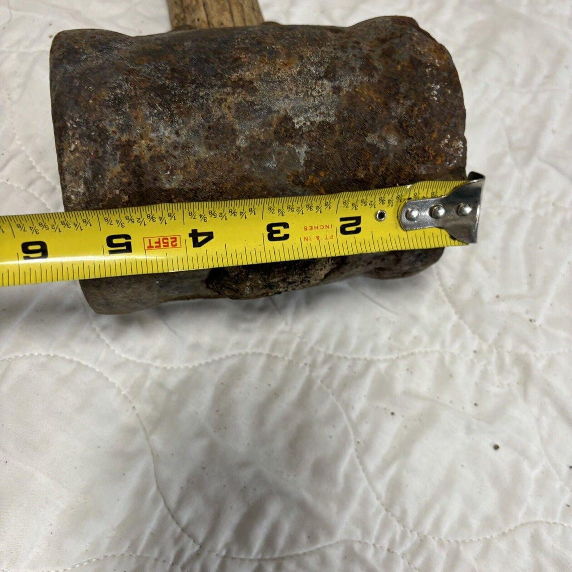 Vintage 15 Lb Round Sledge Hammer Head Only, Thor Fence Post Sledge ...