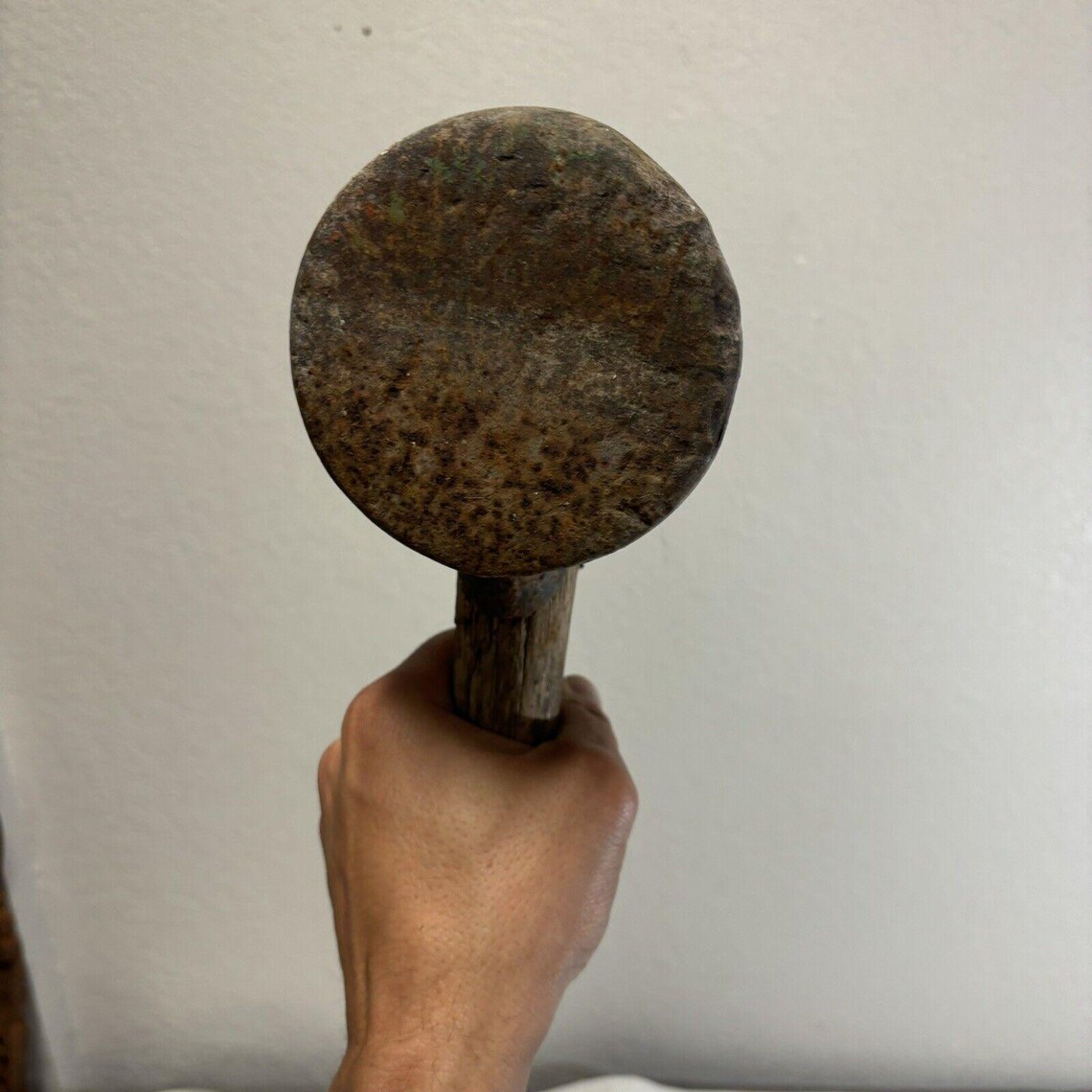 Vintage 15 Lb Round Sledge Hammer Head Only, Thor Fence Post Sledge ...