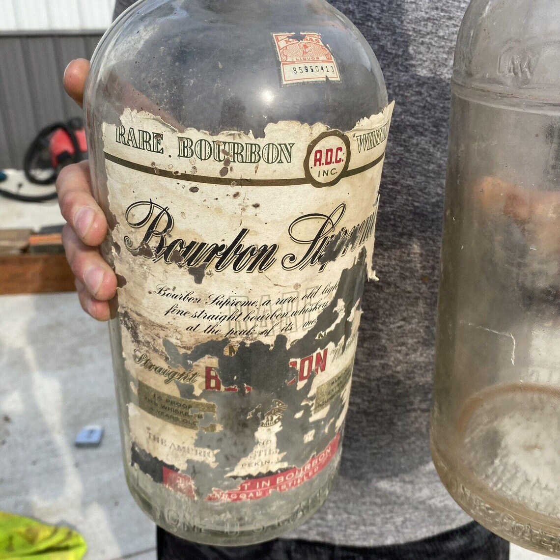 VTG PAIR Old Crow American Kentucky Bourbon Whiskey 1 Gallon Glass ...