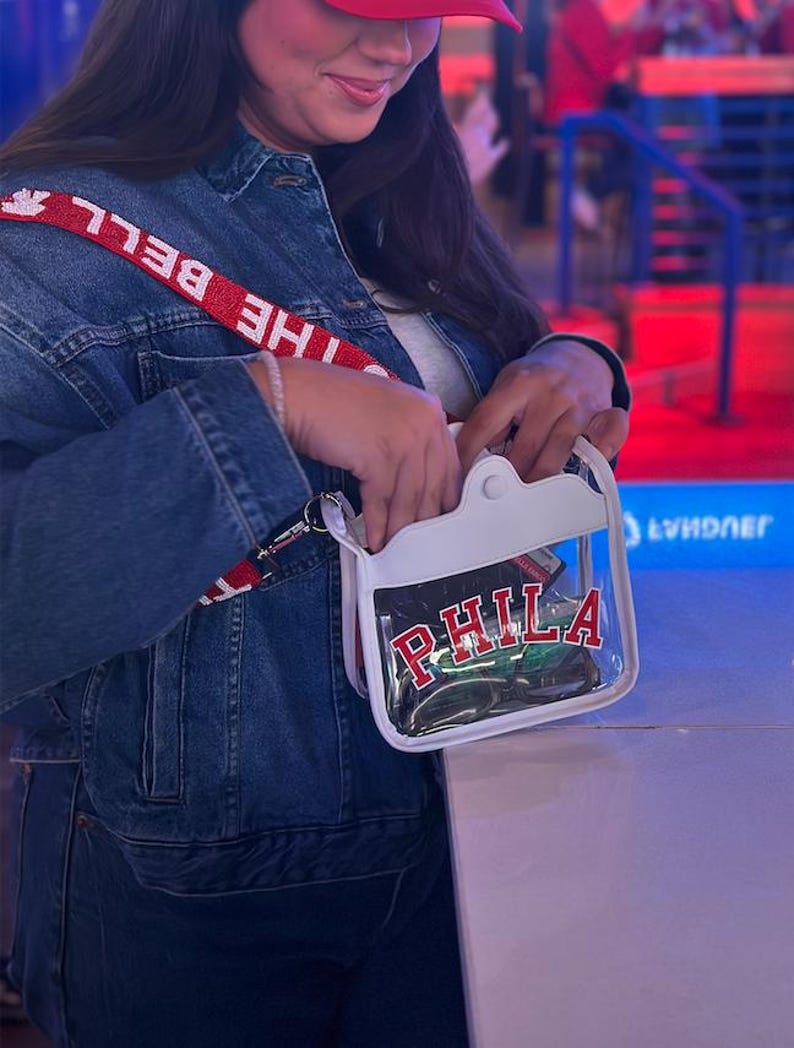Phila Clear Stadium Approved Crossbody Bag With Red “ring the Bell ...