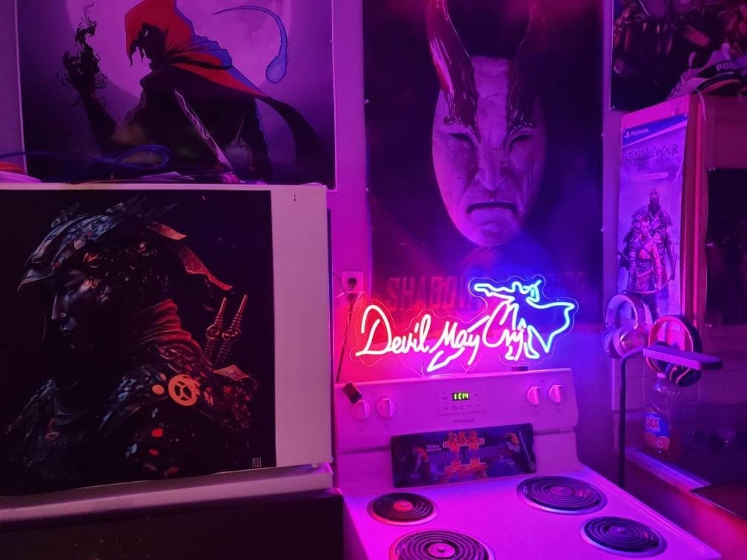 DMC Neon Sign Devil May Cry Custom Size and Color Neon Lights - Etsy