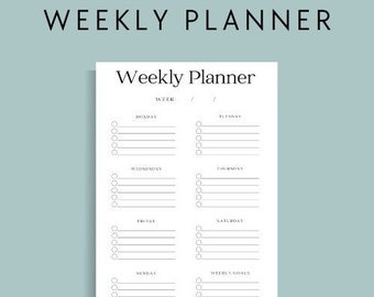 Printable Daily Planner PDF| Simple, Minimalist Planner | Daily ...