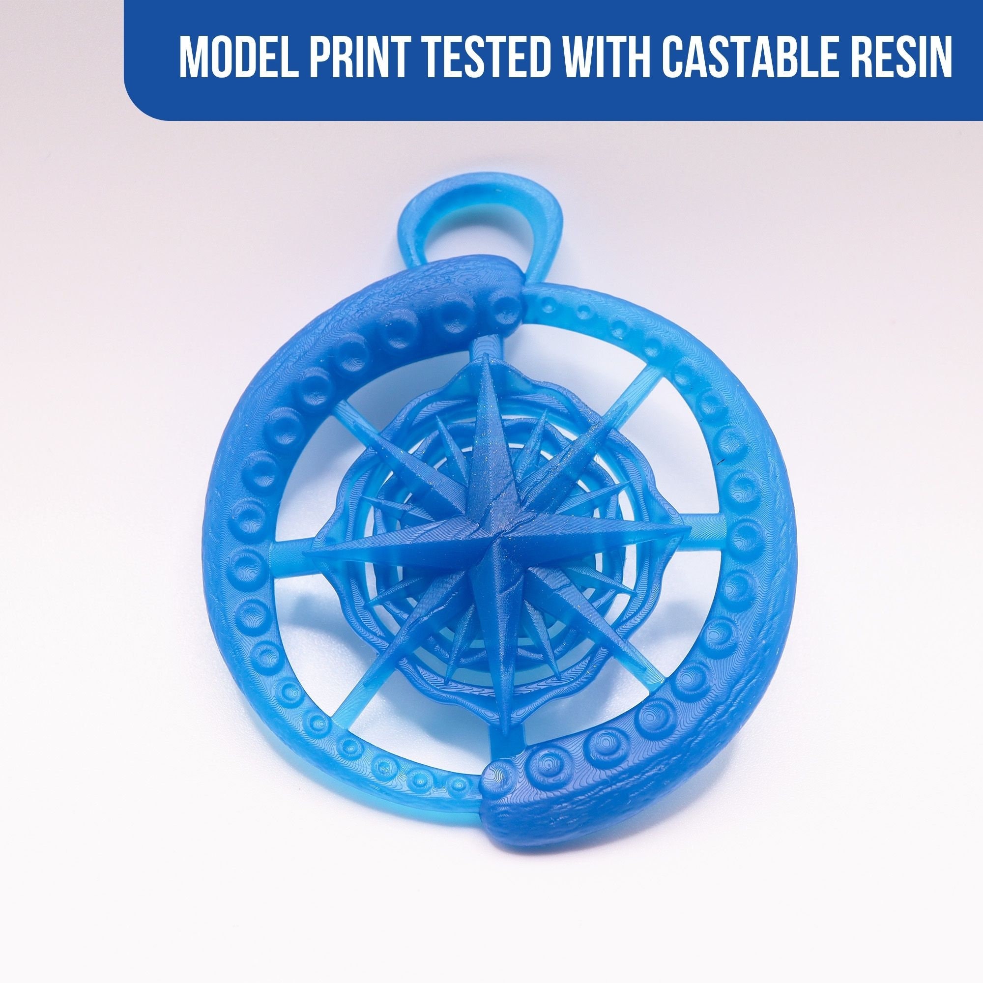 3D Jewelry Design 3D Octopus Compass Pendant. 3D Jewelry Model for ...