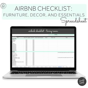 Airbnb Inventory Checklist & Expense Tracker Airbnb Spreadsheet Google ...