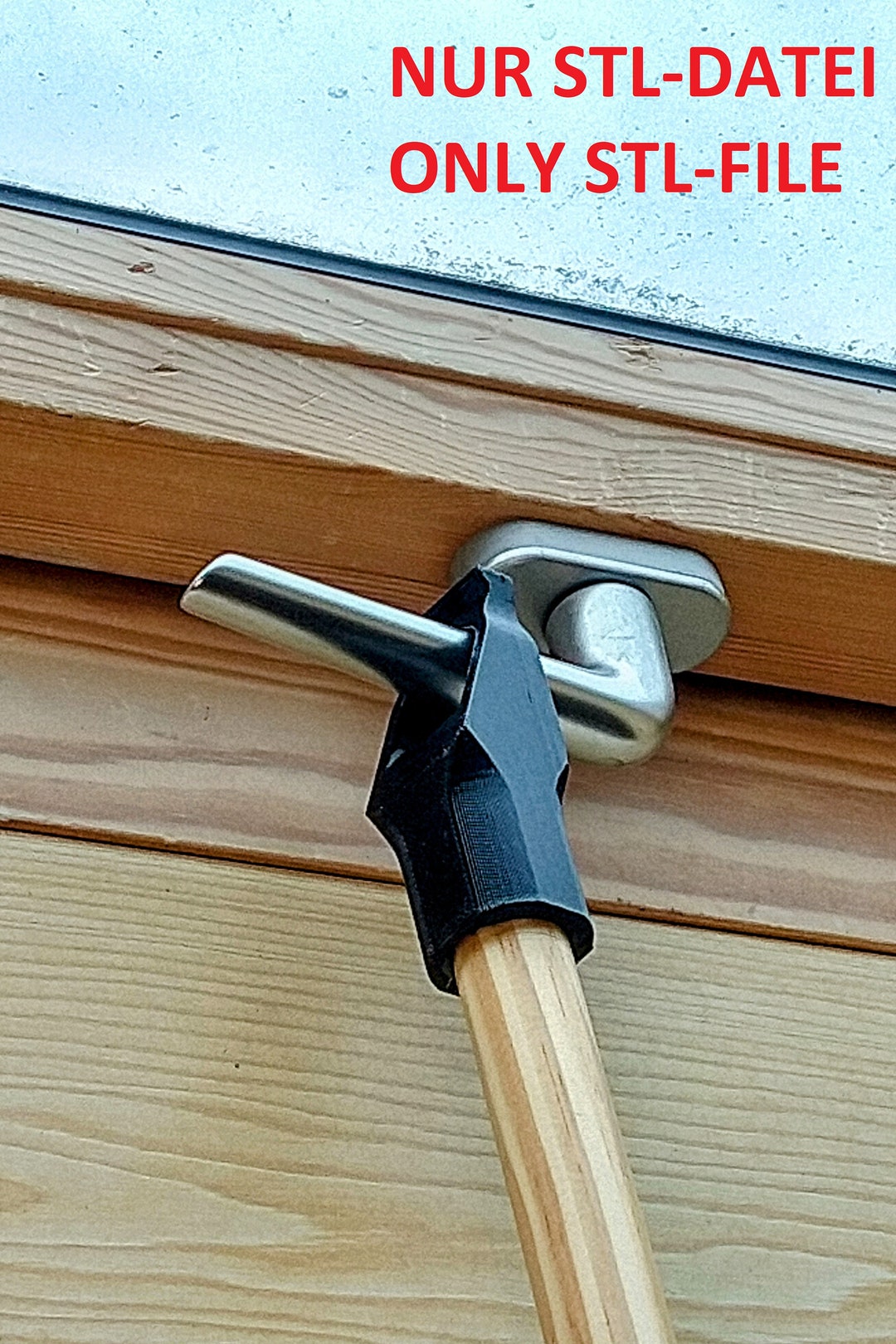 3D File (STL) for Roof Window Operating Rod for Opening and Closing the ...