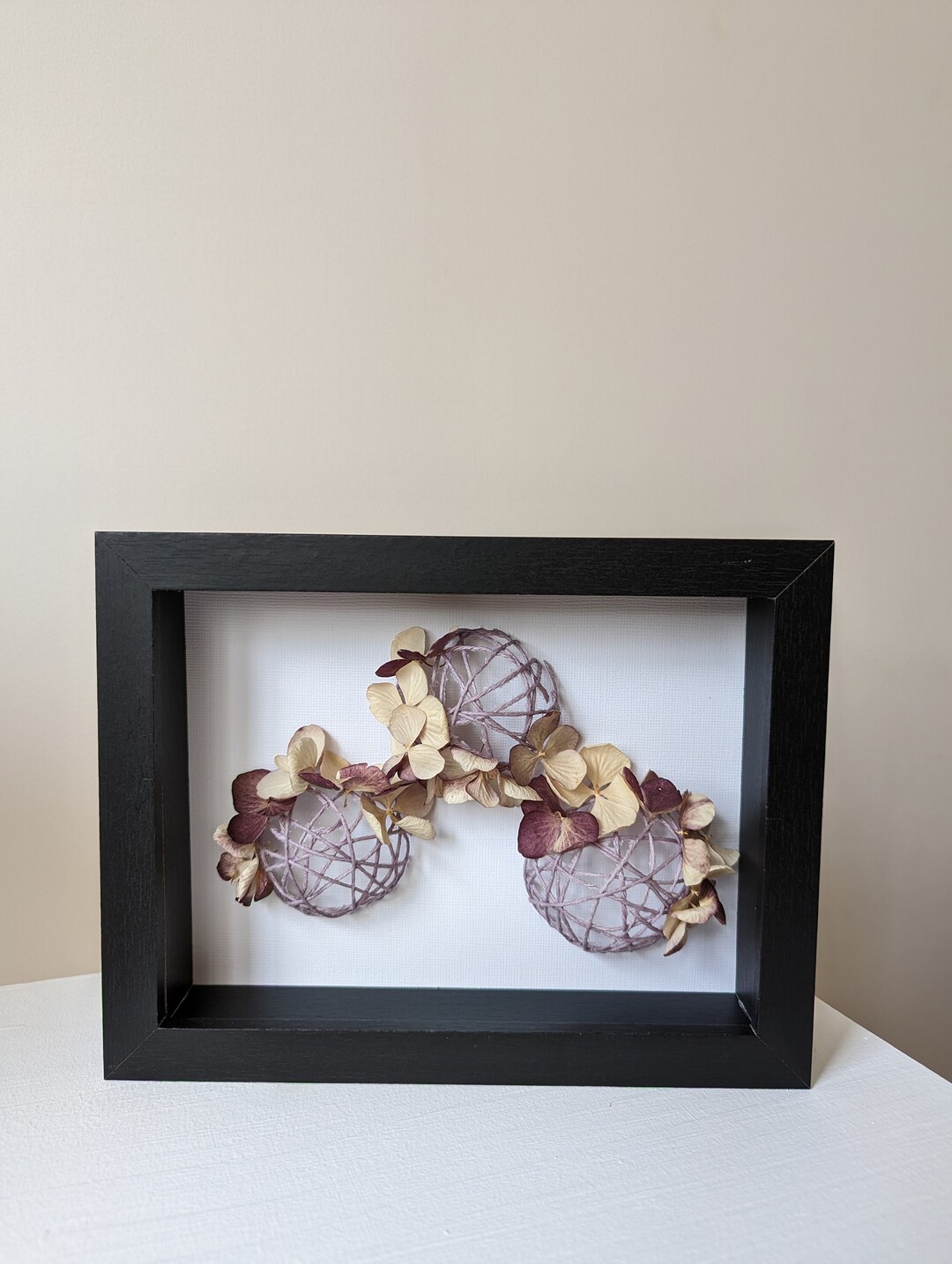 Display Frame With Dried Flowers floral Dance Unique Model - Etsy