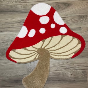 Custom Mushroom Tufted Rug - Etsy