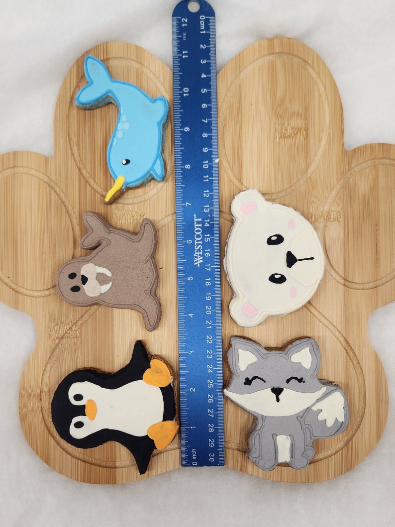 Arctic Animals Deluxe Iced Dog Cookie Box - Etsy