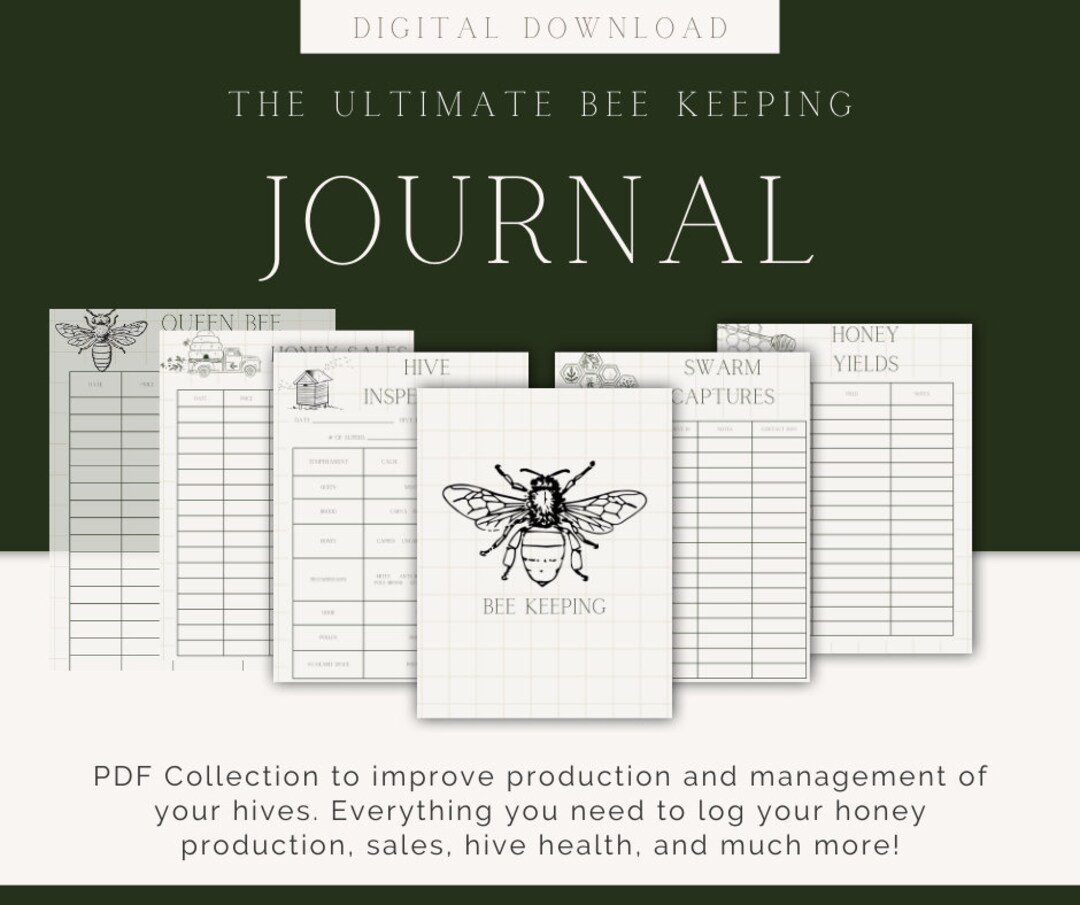 The Ultimate Bee Keeping Journal - Etsy