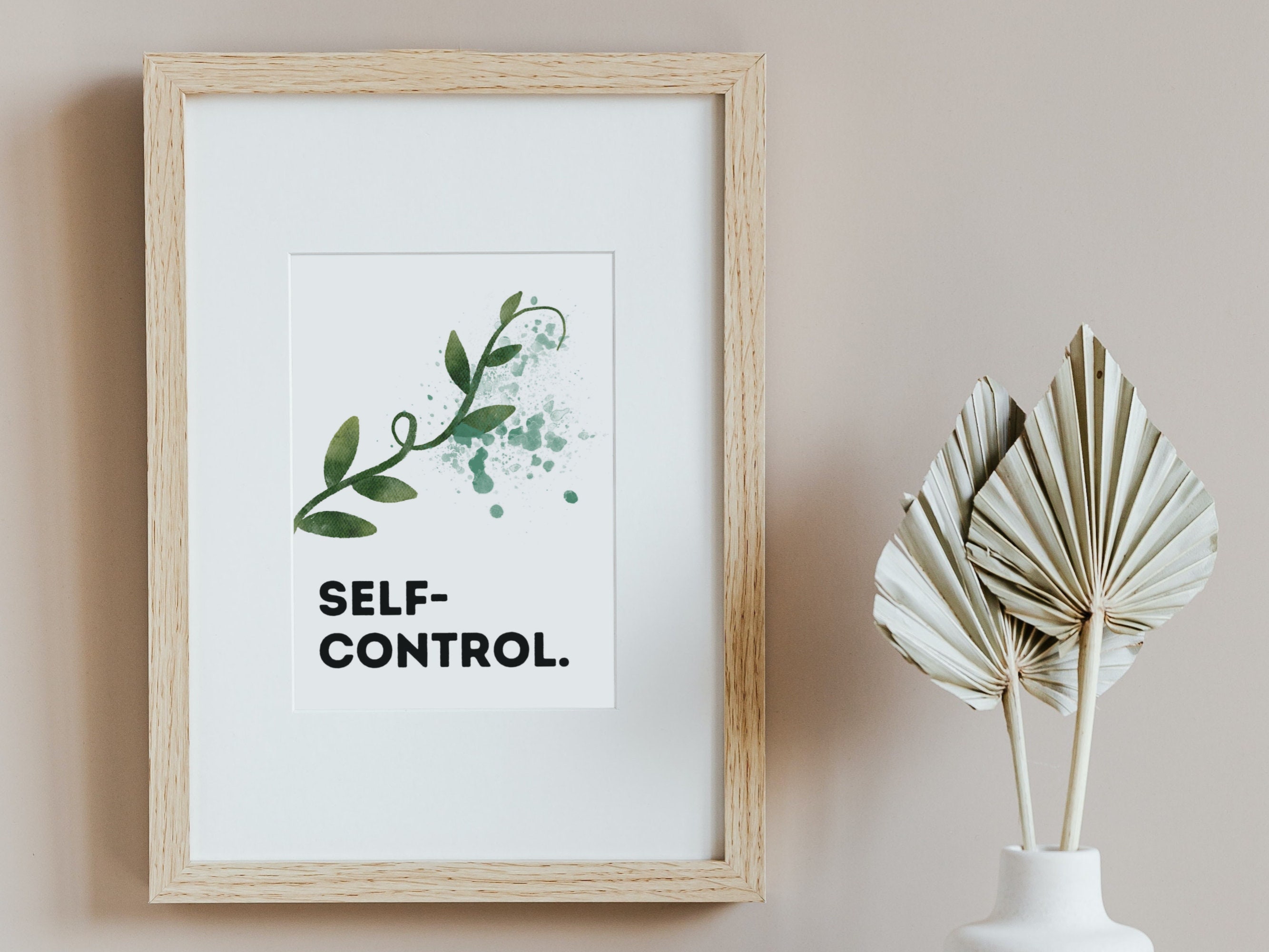 Self-control - Fruit of the Holy Spirit Printable Digital Download - Etsy
