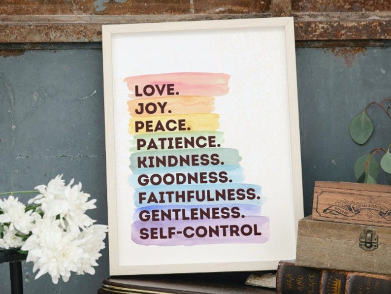 Fruit of the Spirit Printable Digital Download - Etsy