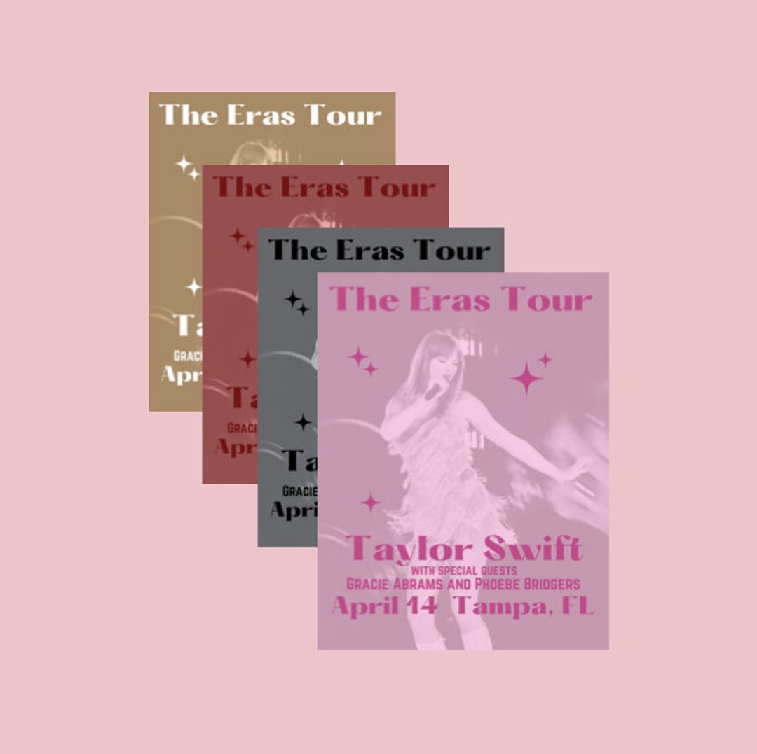 The Eras Tour Poster Taylor Swift Poster Custom Eras Tour Poster ...