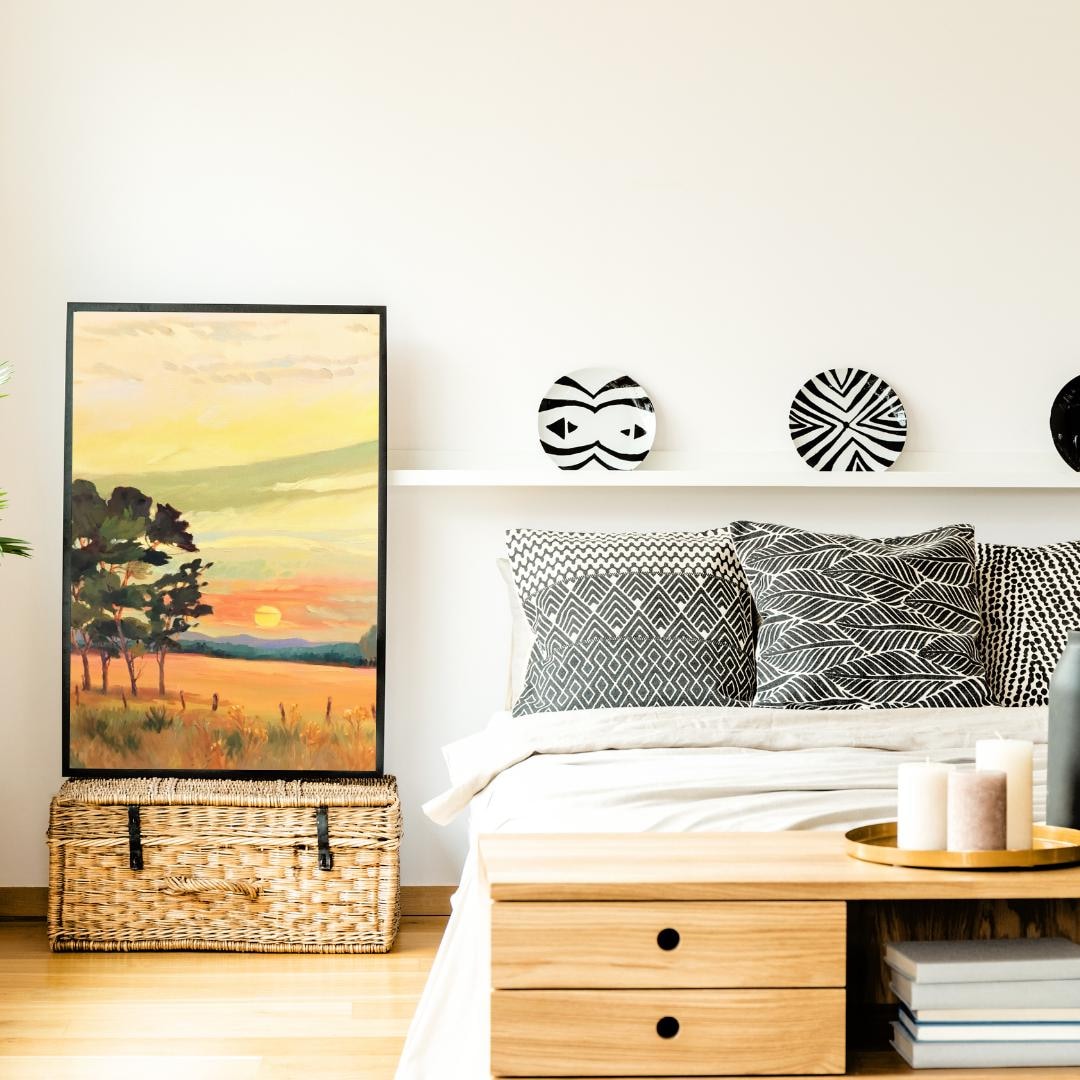 16x24 Sunrise Landscape Art Print Poster, Sunrise Home Decor, Vintage ...