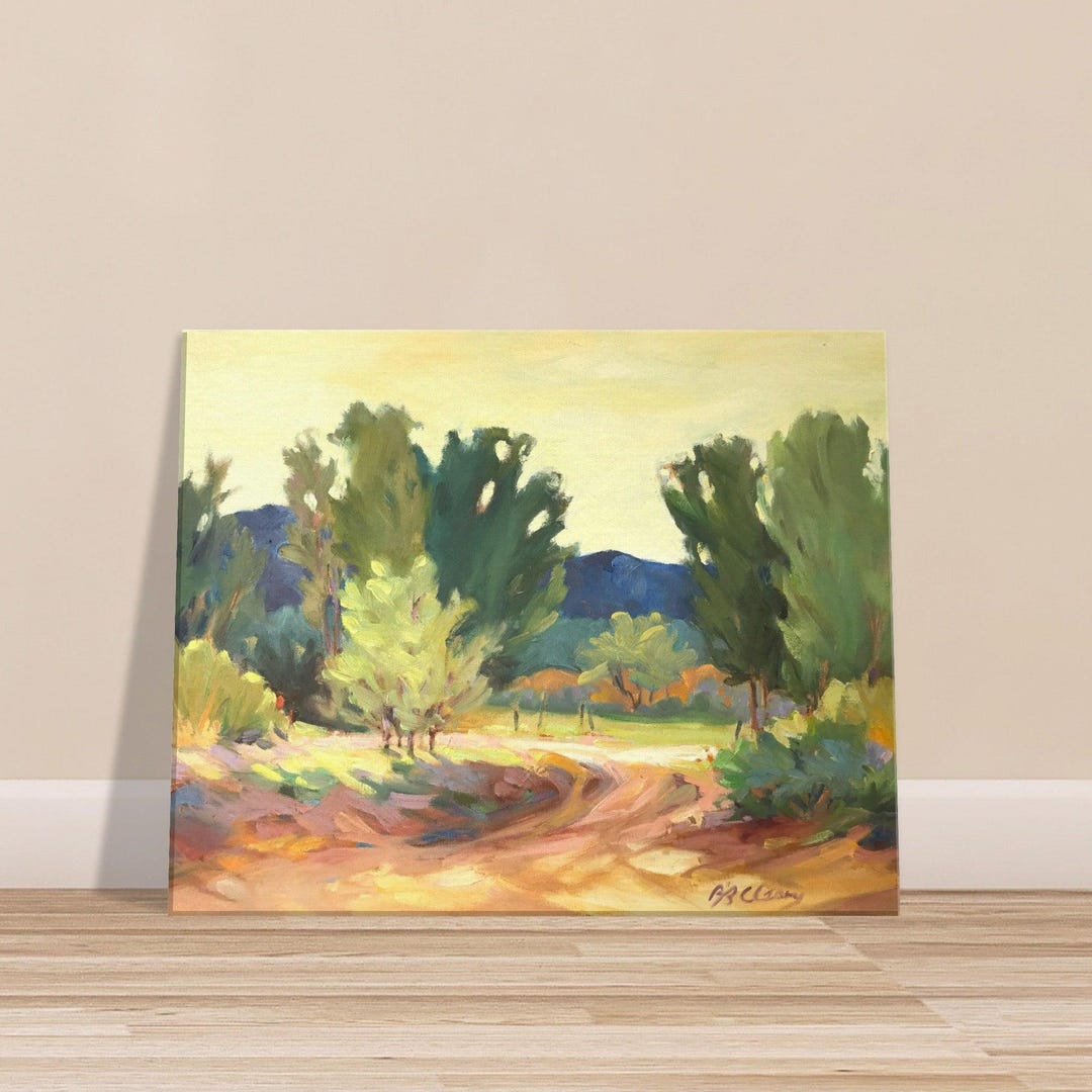 16x20 Southwest Desert Road Landscape Oil Painting Canvas Wall Art ...