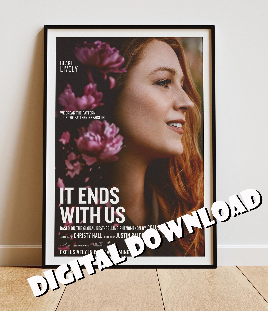 It Ends With Us 2024 Movie Poster Digital Poster Download, 300dpi Jpeg ...