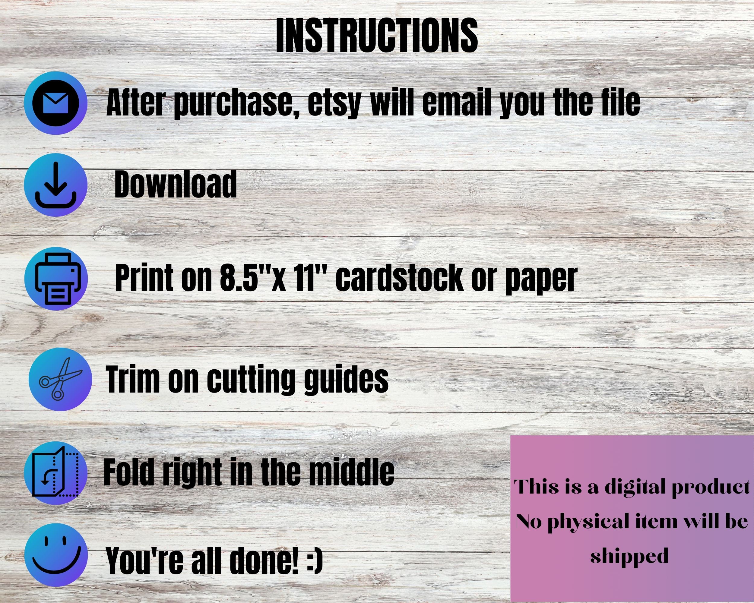 Printable Birthday Card, Rainbow Colorful Greeting Card - Etsy