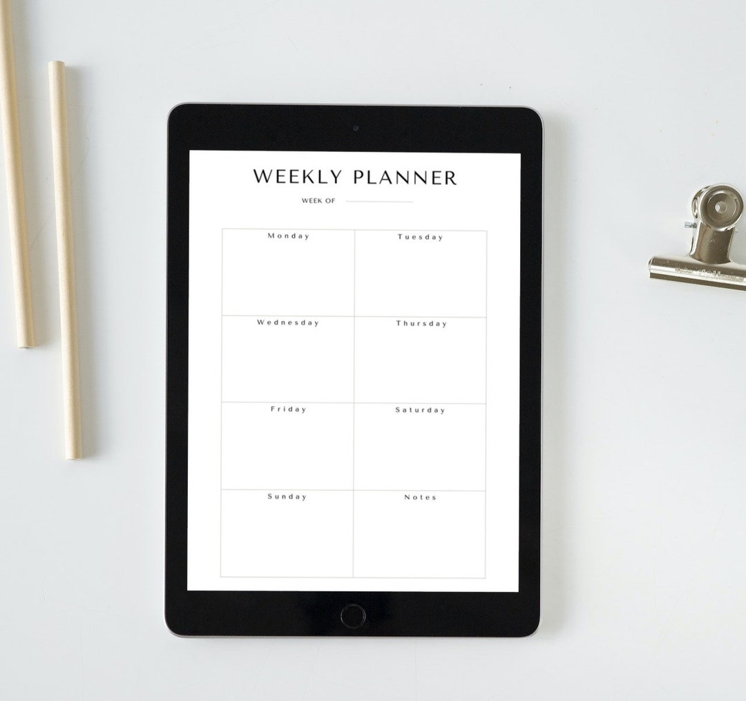 Weekly Planner Printable | Digital Planner | A4 | Digital Download - Etsy