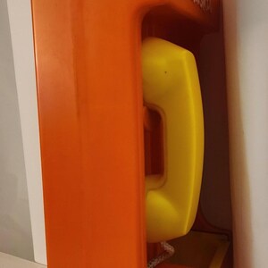 Vintage Playskool Toy Pay Phone Orange and Yellow - 1970s Children's ...