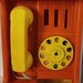 Vintage Playskool Toy Pay Phone Orange and Yellow - 1970s Children's ...