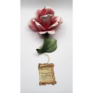 DEA CAPODIMONTE Napoli Porcelain Flower Hand Made in Italy With Tag ...