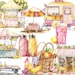 Watercolor Picnic Clipart, Picnic, Romantic Picnic, Picnic Party ...