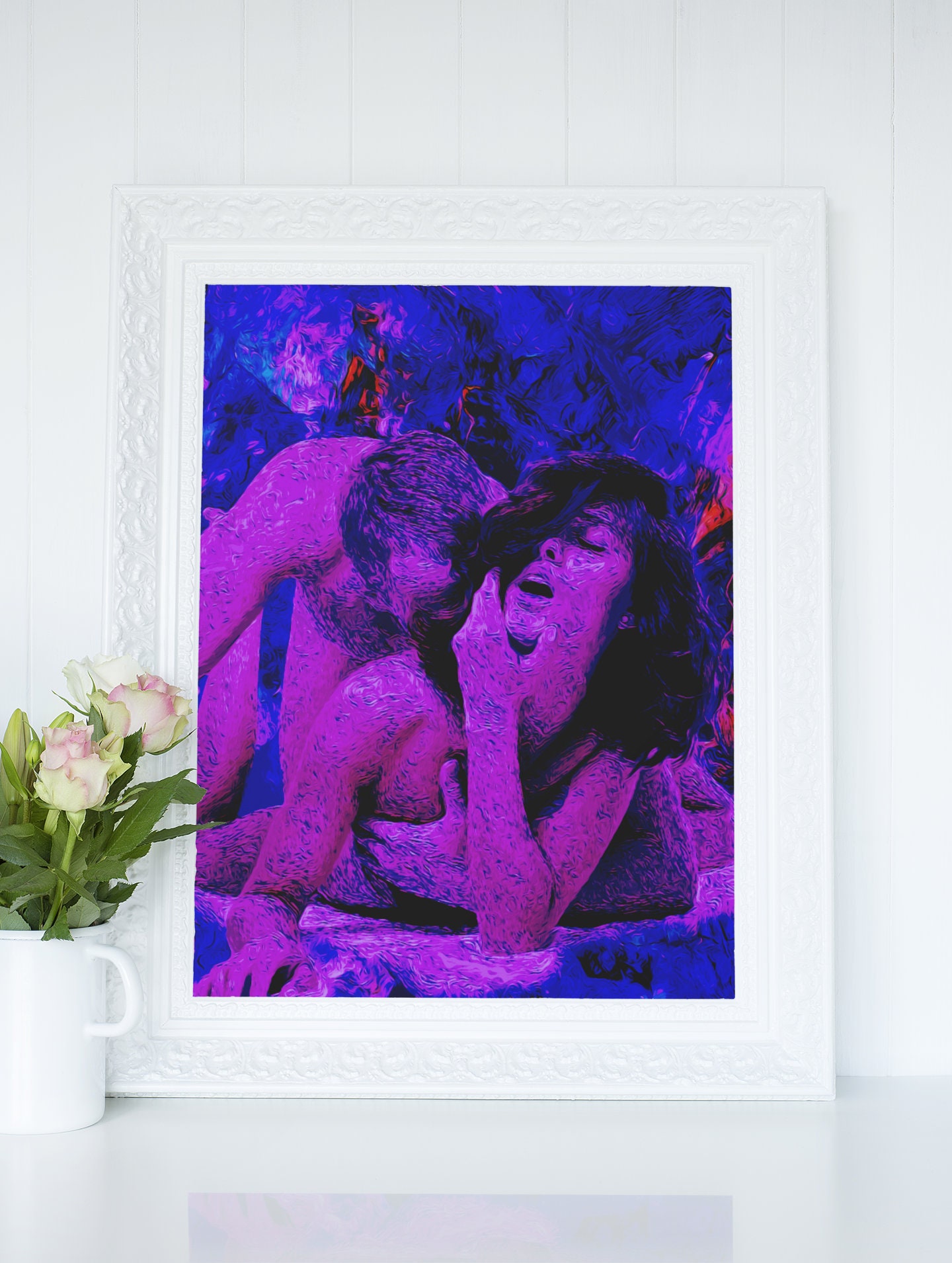 DIGITAL DOWNLOAD, Wall Art of Intimate Moments, Couple Intimacy ...