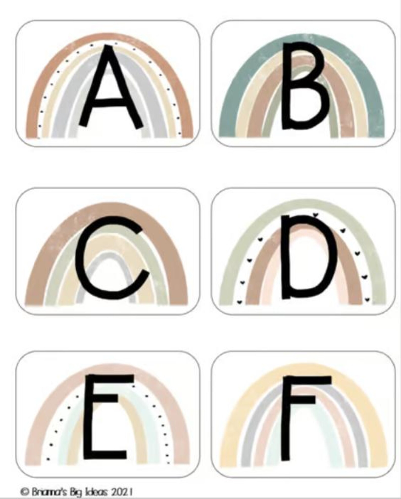 Boho Rainbow Editable Classroom Library Labels - Etsy