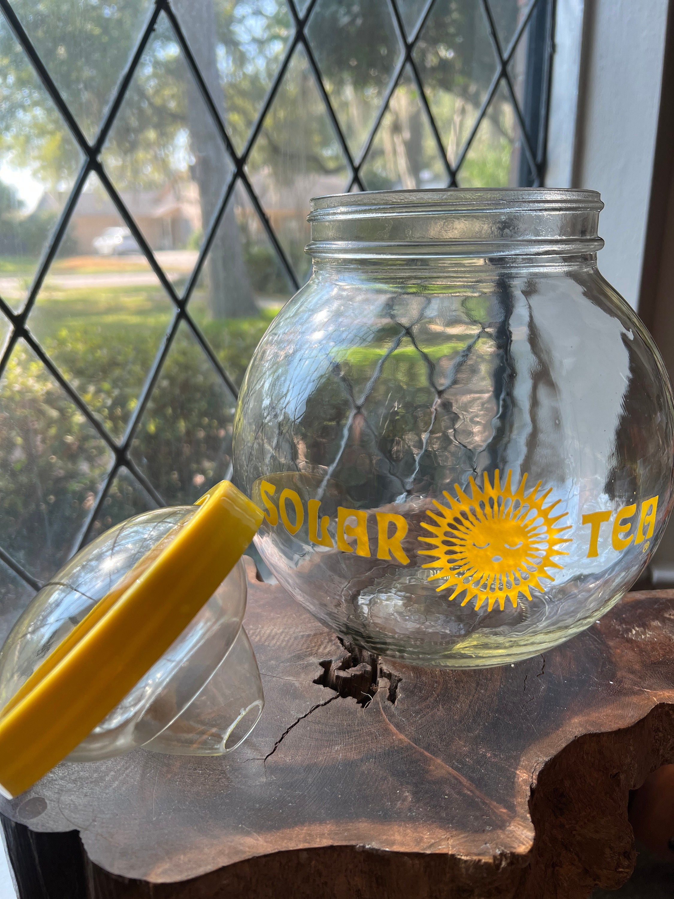 Vintage 1 Gallon Round Glass Solar Tea Jar Vintage Sun Tea - Etsy