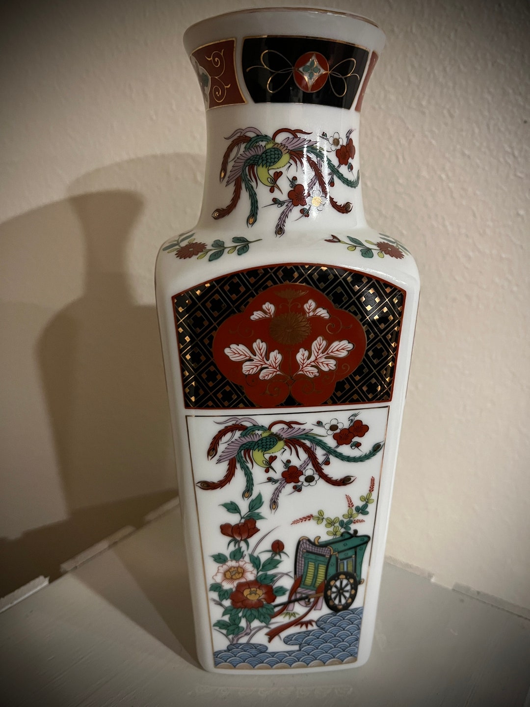 Vintage Japan Imari Porcelain Vase - Etsy