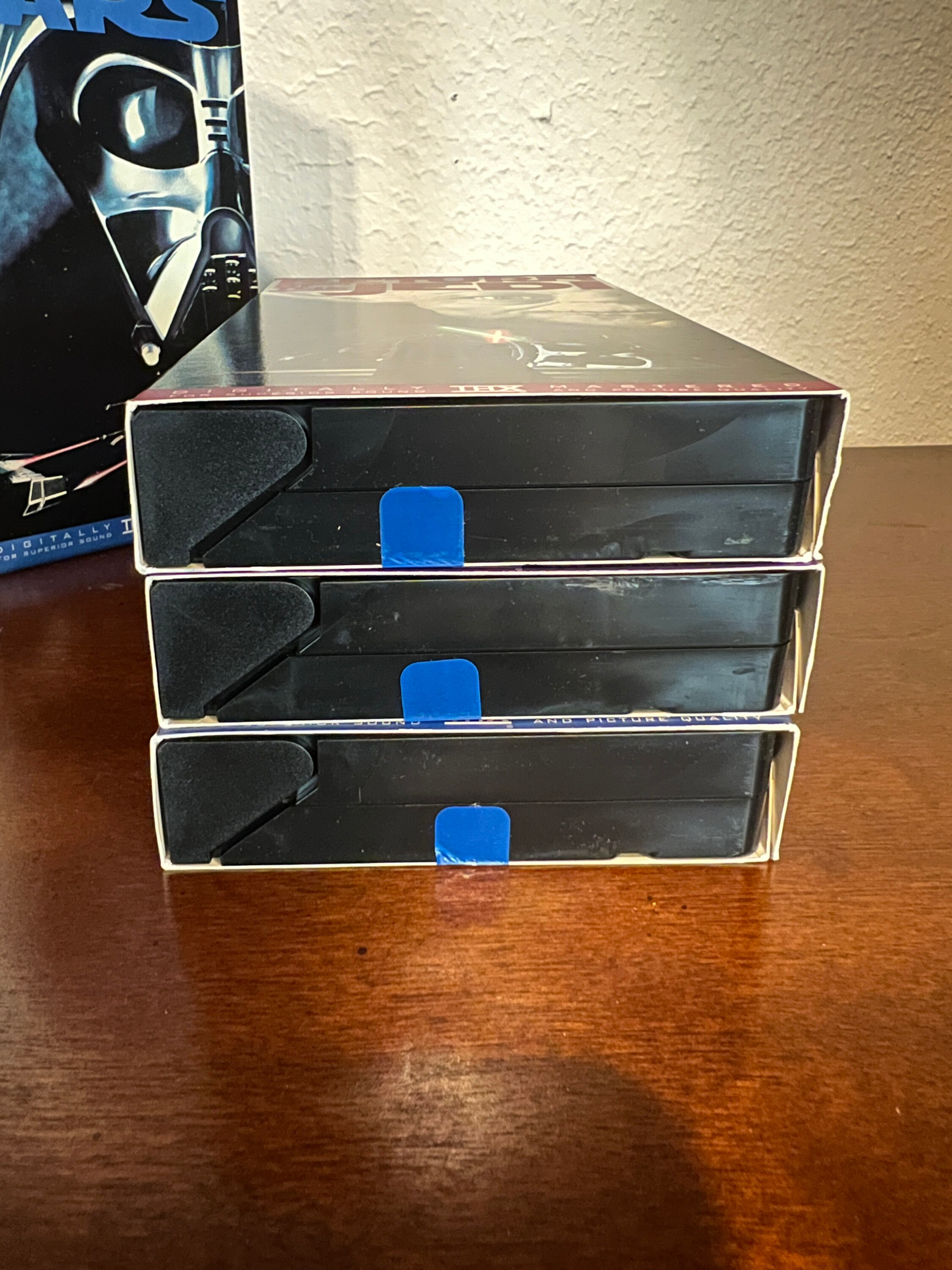 1995 Star Wars Trilogy VHS 3 Tape Box Set THX Digitally Mastered Tapes ...