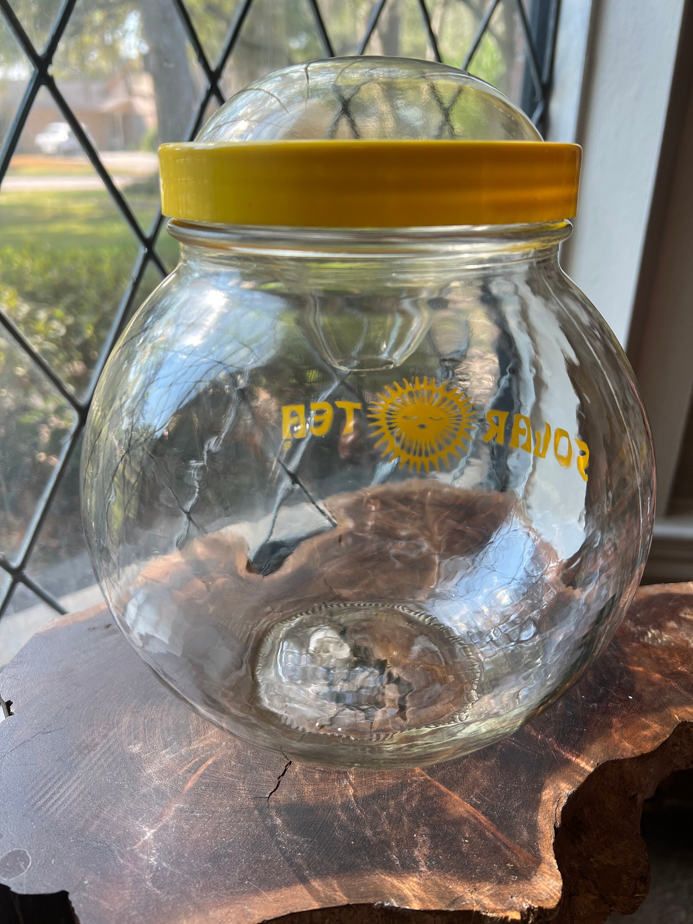 Vintage 1 Gallon Round Glass Solar Tea Jar Vintage Sun Tea - Etsy