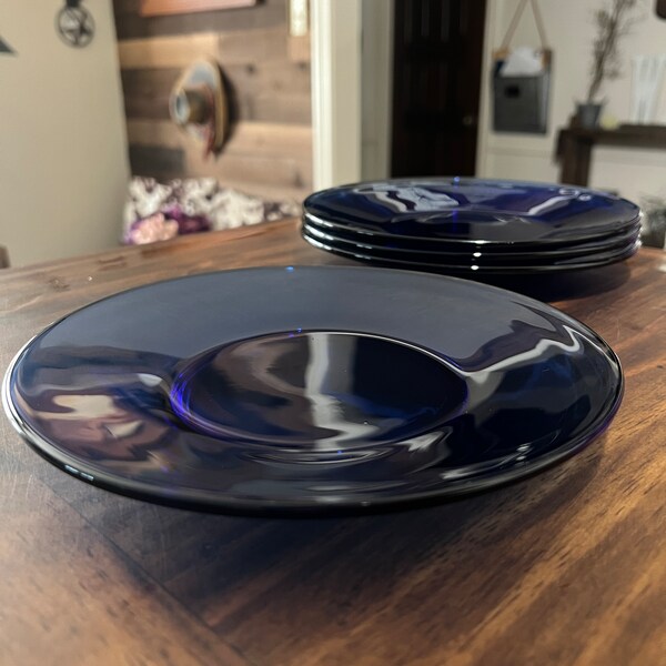 Cobalt Blue Plate - Etsy