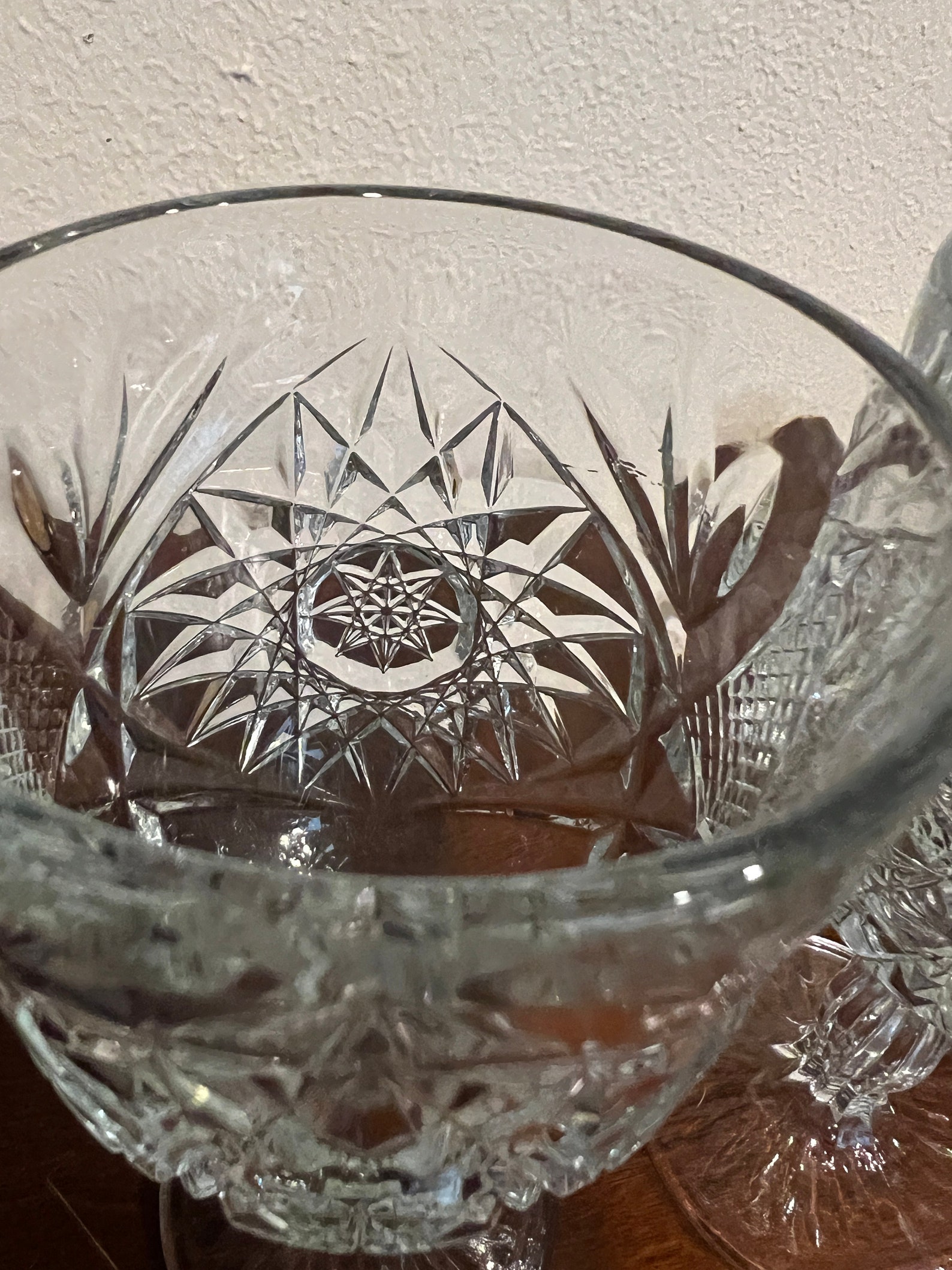 Set of 2 Vintage Libbey Hobstar Water Goblets- Clear Glass Vintage ...
