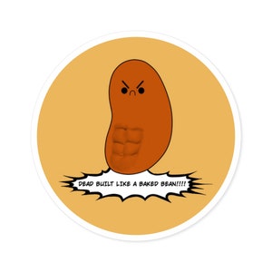 Dead Built Like A BAKED BEAN Sticker - Etsy
