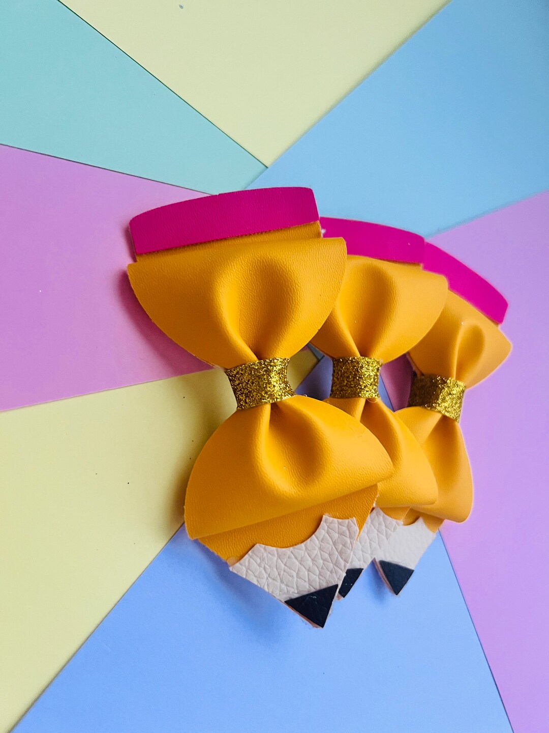 Pencil Bow, School Bows, Back to School, School Hair Accessories ...