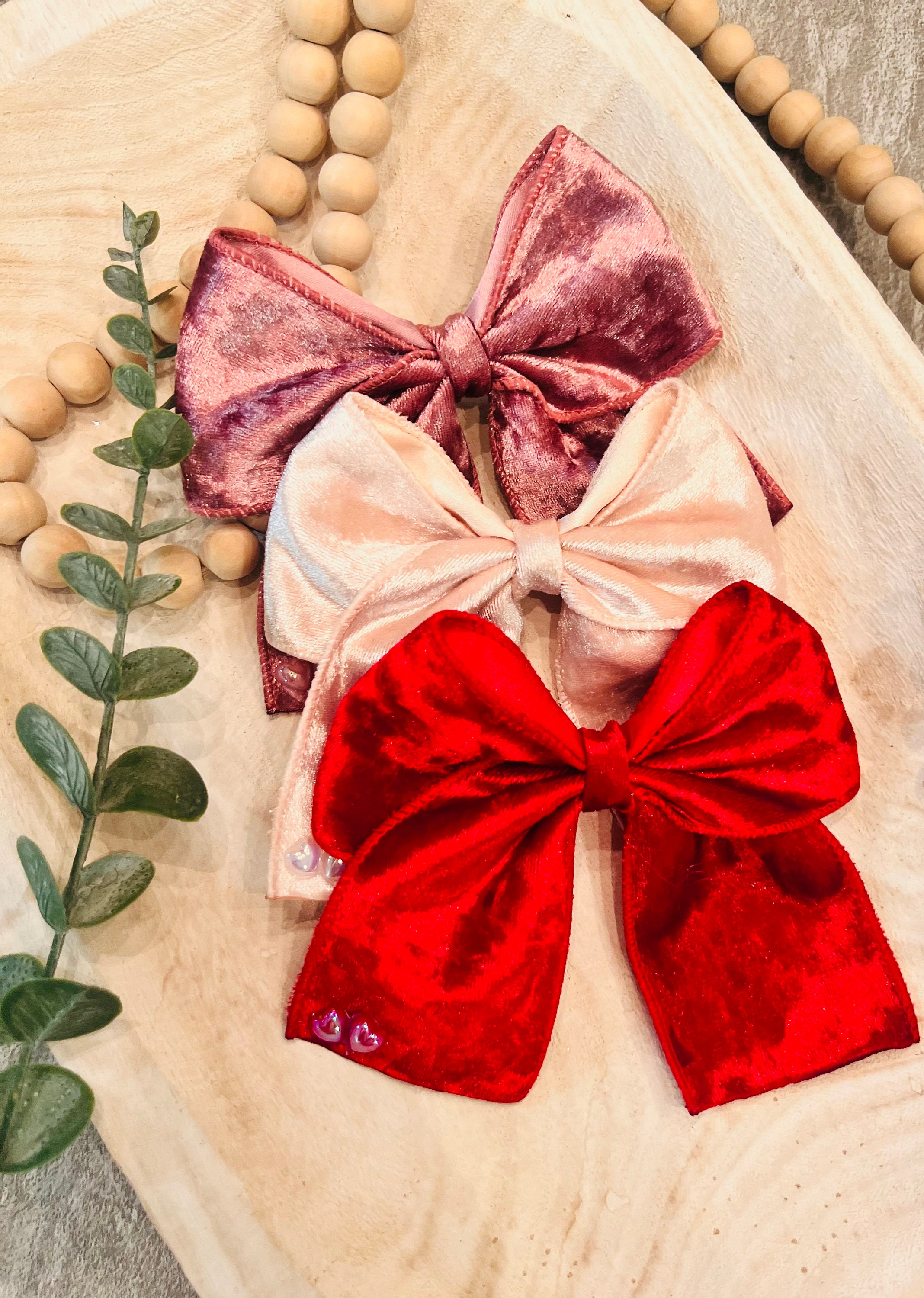Velvet Bow, Coquette Bows, Coquette Hair Bow, Valentine Hair ...