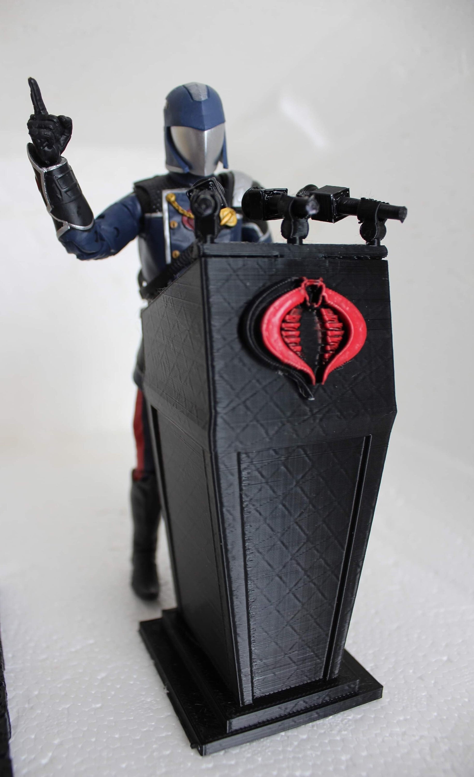GI Joe 3d Printed Throne & Podium for Cobra Commander Destro for 6 Inch ...