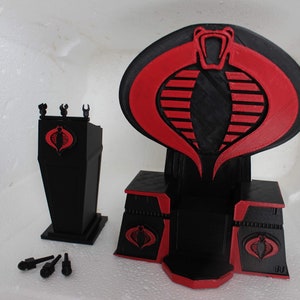 GI Joe 3d Printed Throne & Podium for Cobra Commander Destro for 6 Inch ...