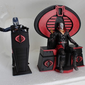 GI Joe 3d Printed Throne & Podium for Cobra Commander Destro for 6 Inch ...