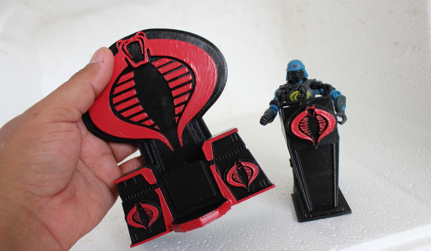 COBRA Commander Throne & Podium for 3.75 GI Joe Figures 3D Printed ...