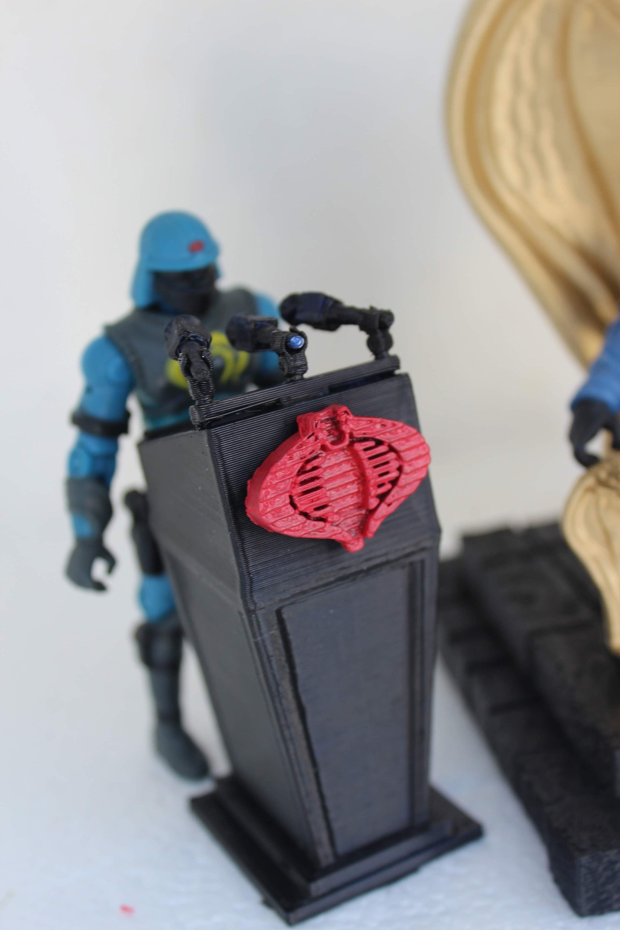GI Joe 3d Printed Throne & Podium Cobra Commander Destro for 3.75 Inch ...