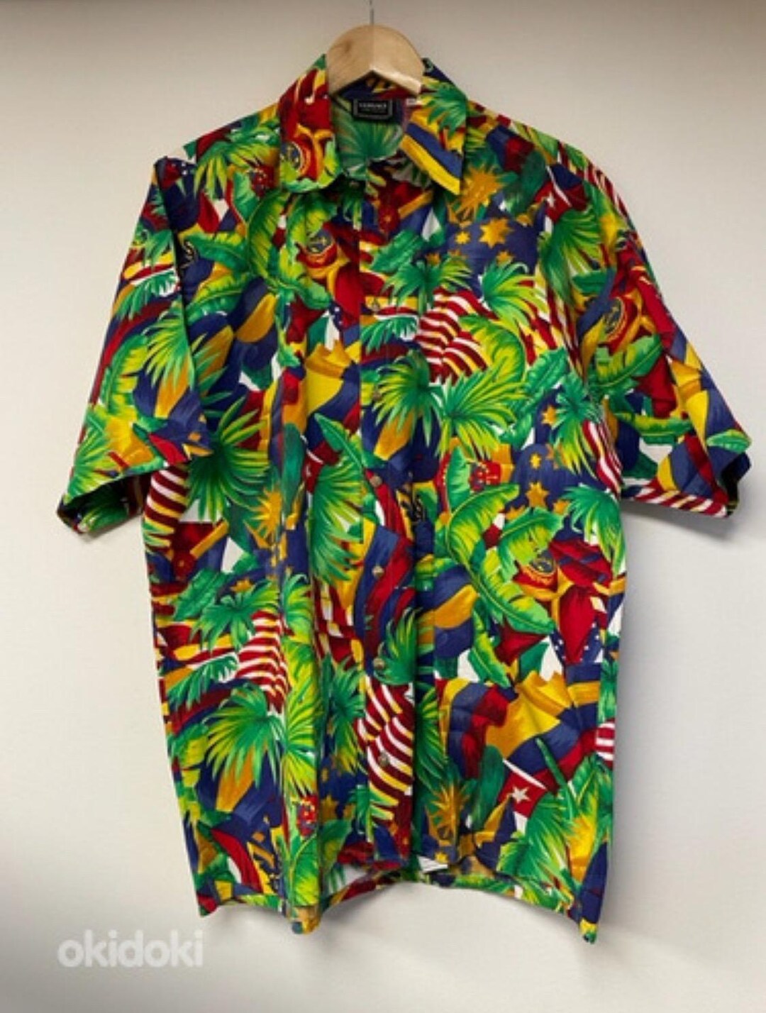 Gianni Versace Versace Jeans Italy Vintage Tropical Flag Rare Miami ...