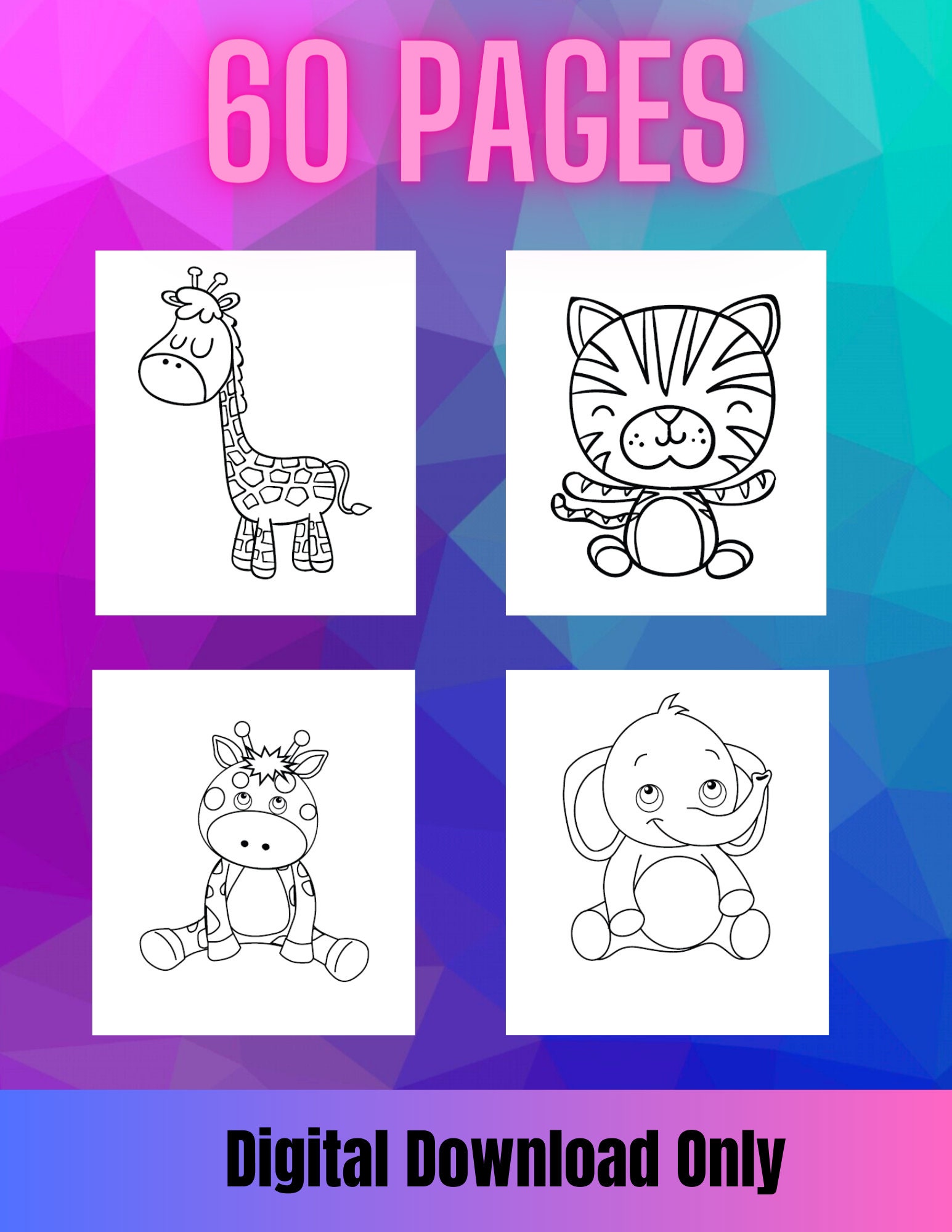 Cute Animal Coloring Pages Cute Animal Printables Printable Coloring ...