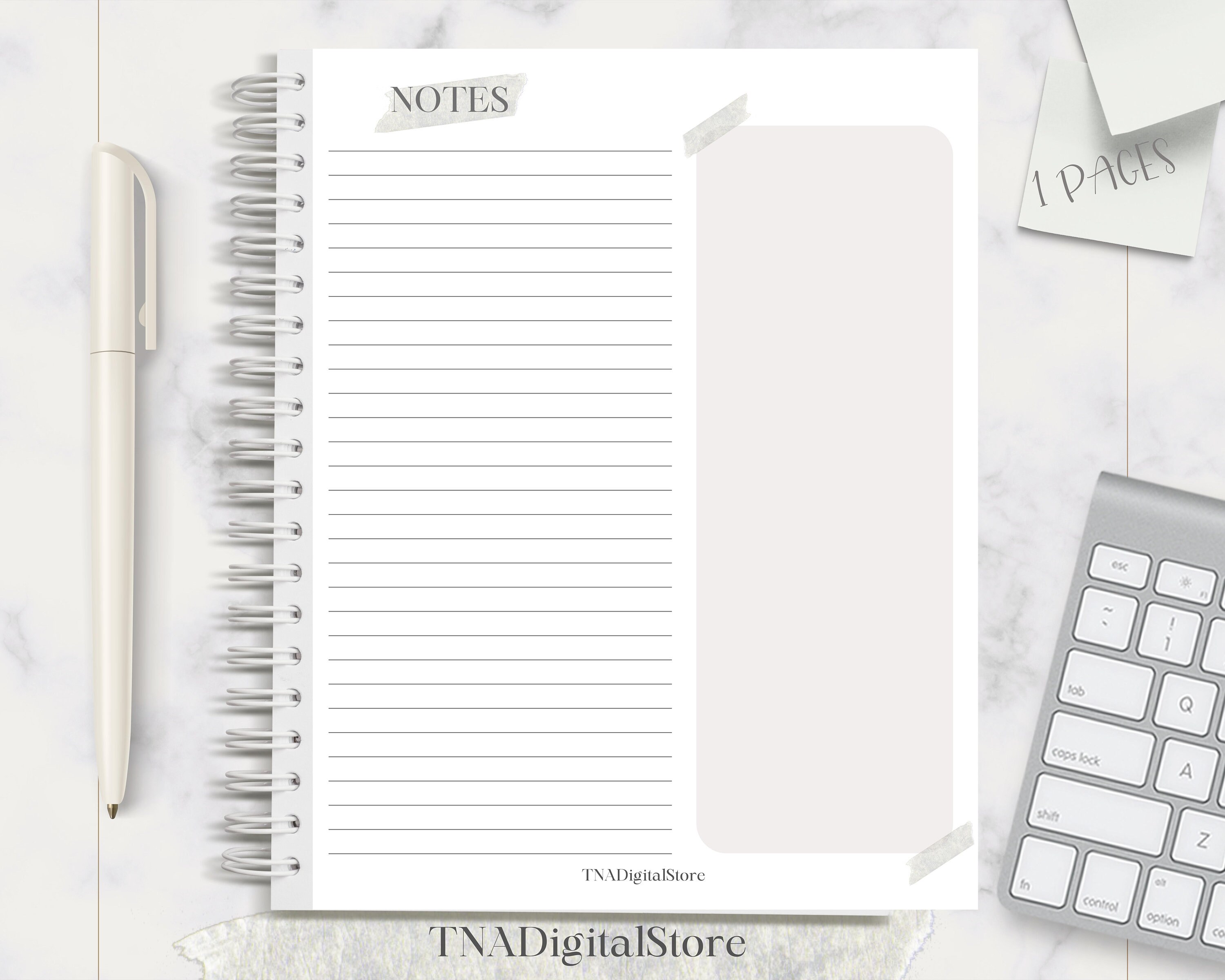 Printable Notes Page Notes Template Note Taking Writing - Etsy