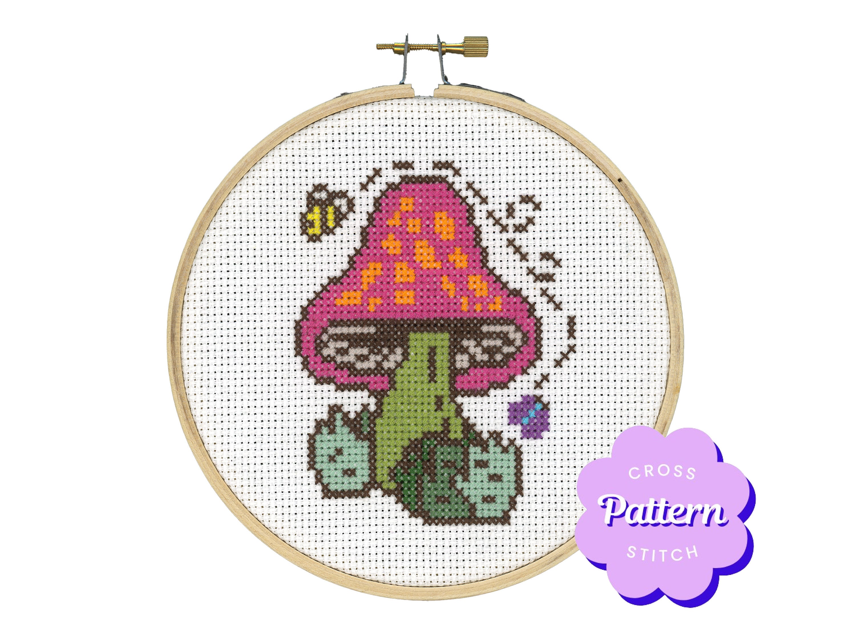 Cute Mushroom Cross Stitch Pattern PDF - Etsy