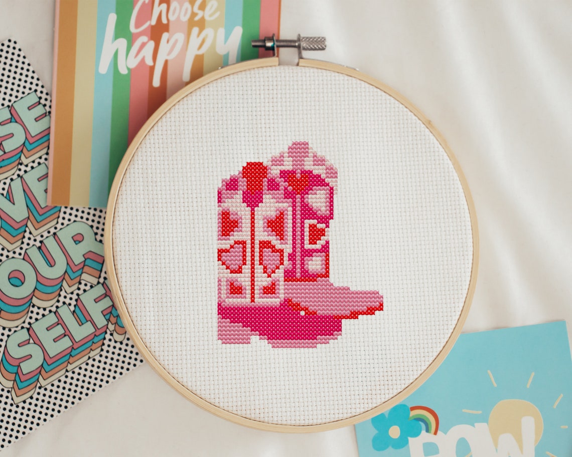 Cowboy Boots Cross Stitch Pattern PDF - Etsy