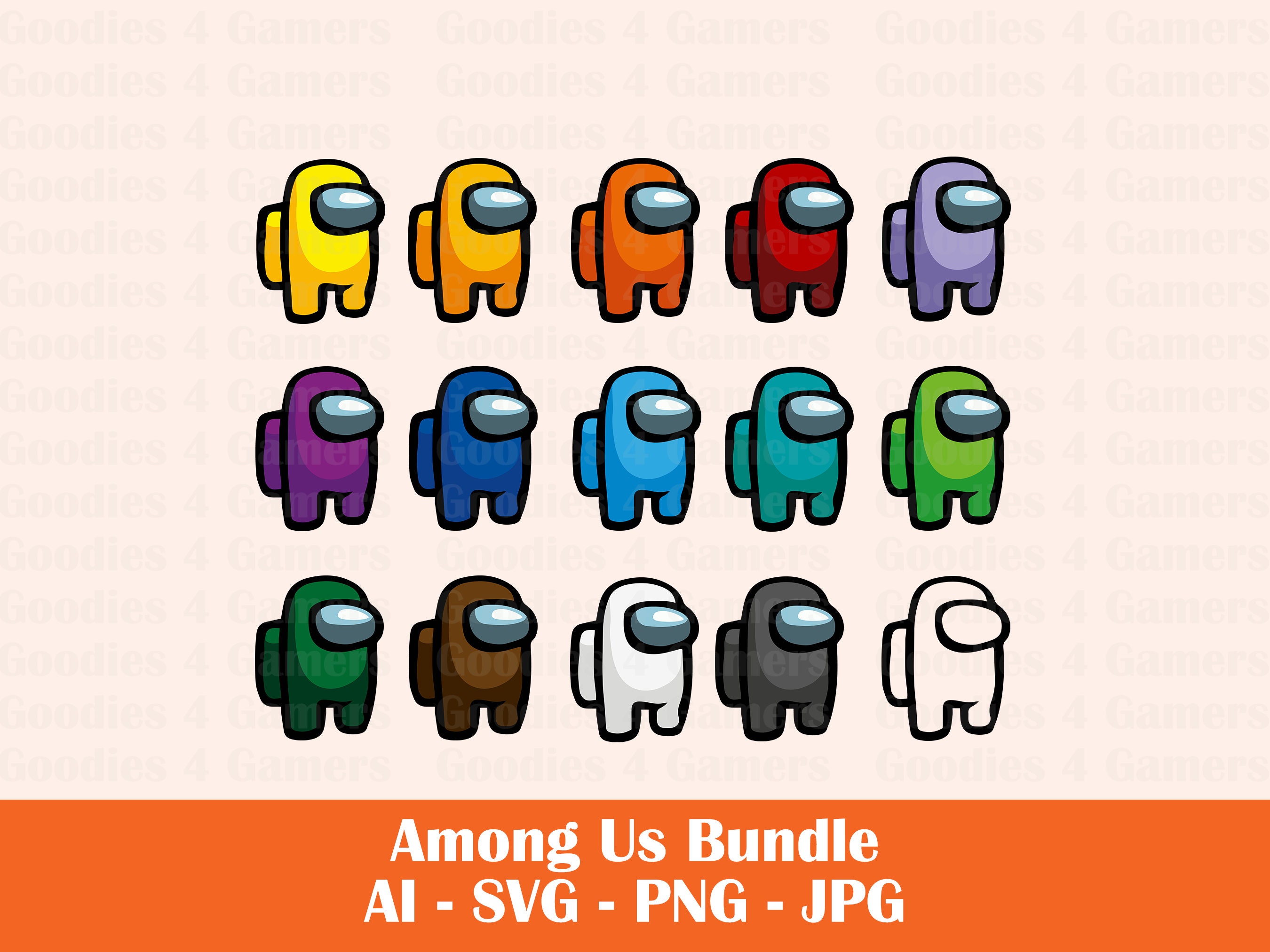 Among Us SVG Bundle Among Us SVG Impostor Svg Digital - Etsy