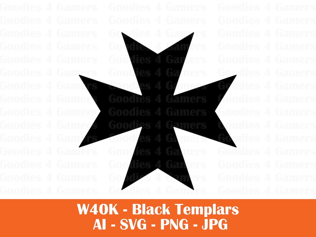 W40k Black Templars Logo SVG File Digital Download - Etsy UK