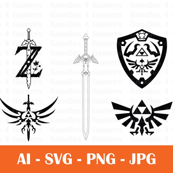 Shield Zelda Svg - Etsy